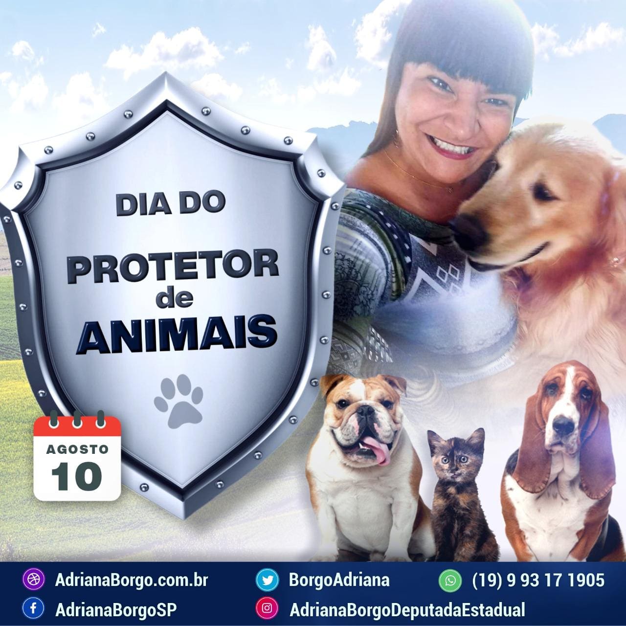 Dia do Protetor de Animais - Adriana Borgo - Website Oficial