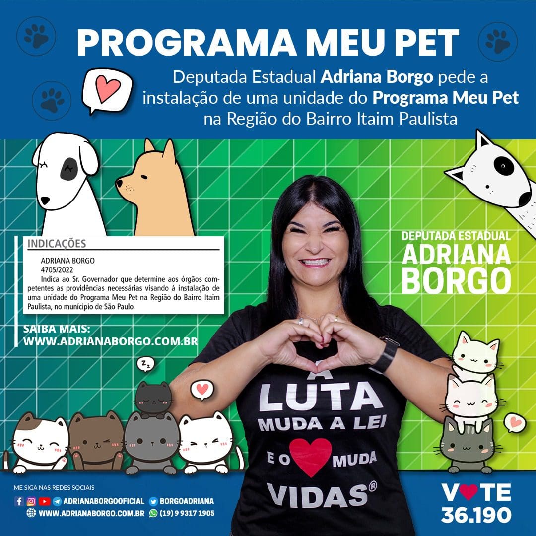 PROGRAMA MEU PET - Adriana Borgo - Website Oficial